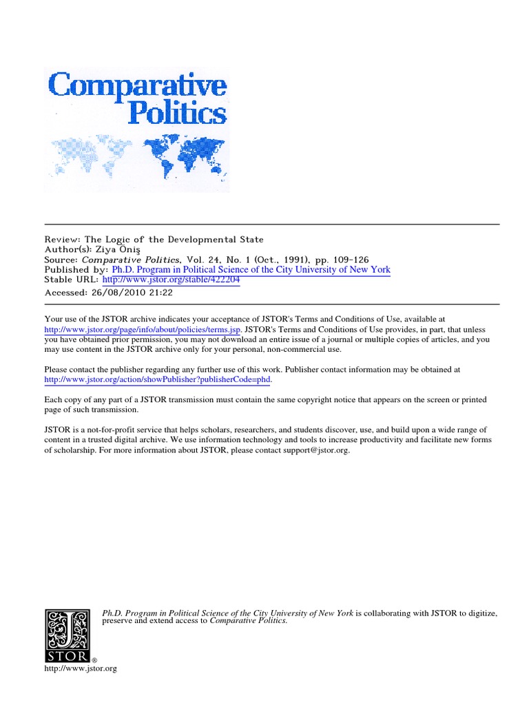 The Logic of Developmental State | PDF | Development Economics ...