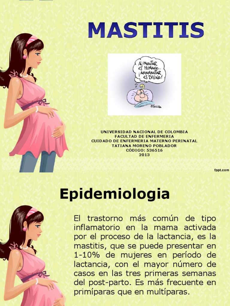 Mastitis Diapositivas | PDF | Pecho | Amamantamiento