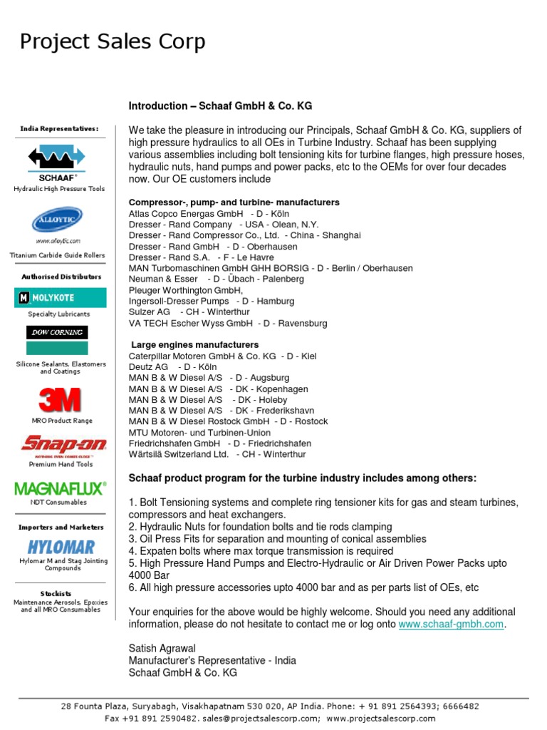 Schaaf GMBH & Co. KG - Introduction | PDF | Machines | Mechanical ...