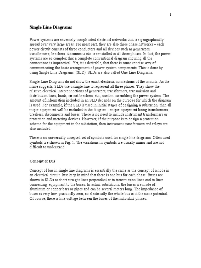 Understanding Single Line Diagrams | PDF