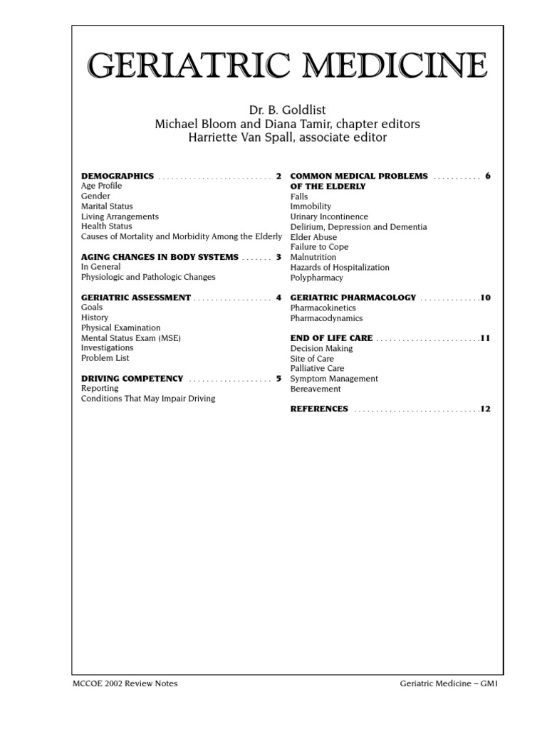Geriatrics.pdf | Geriatrics | Palliative Care