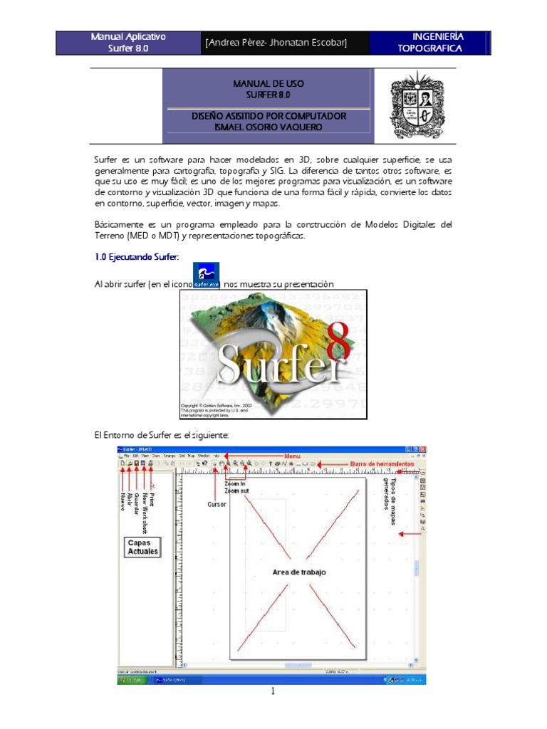 Manual Surfer | Descargar gratis PDF | Sistema de información geográfica | Software