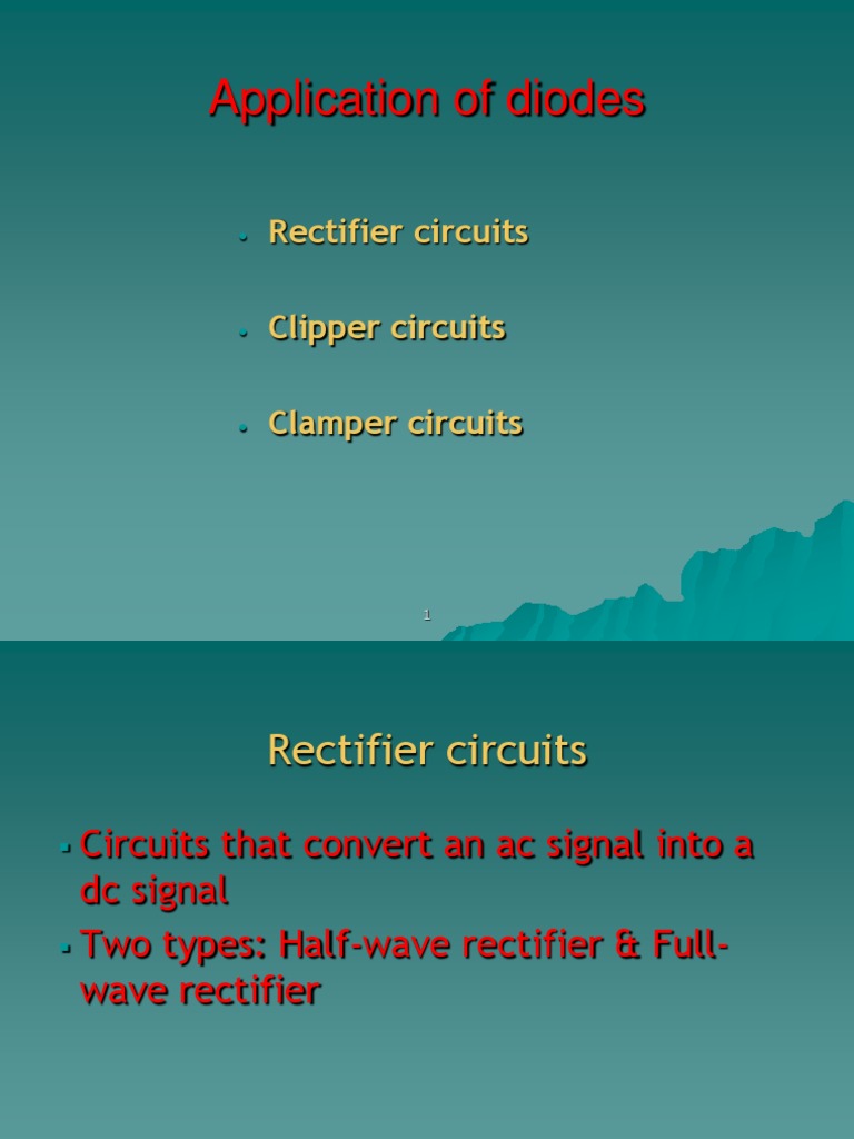 Diode Clipping and Clamping Circuits | PDF | Electronic Circuits ...