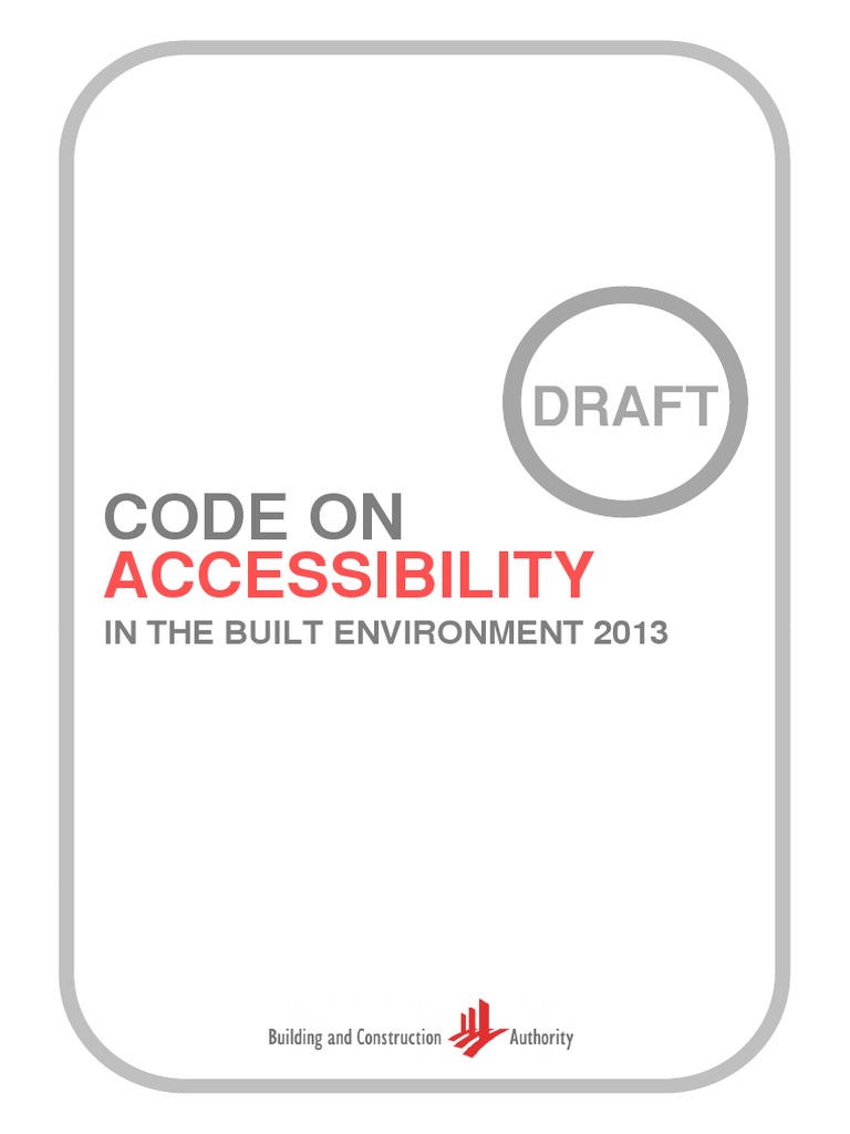 Draft Accessibility Code 2013 | PDF | Accessibility | Wheelchair