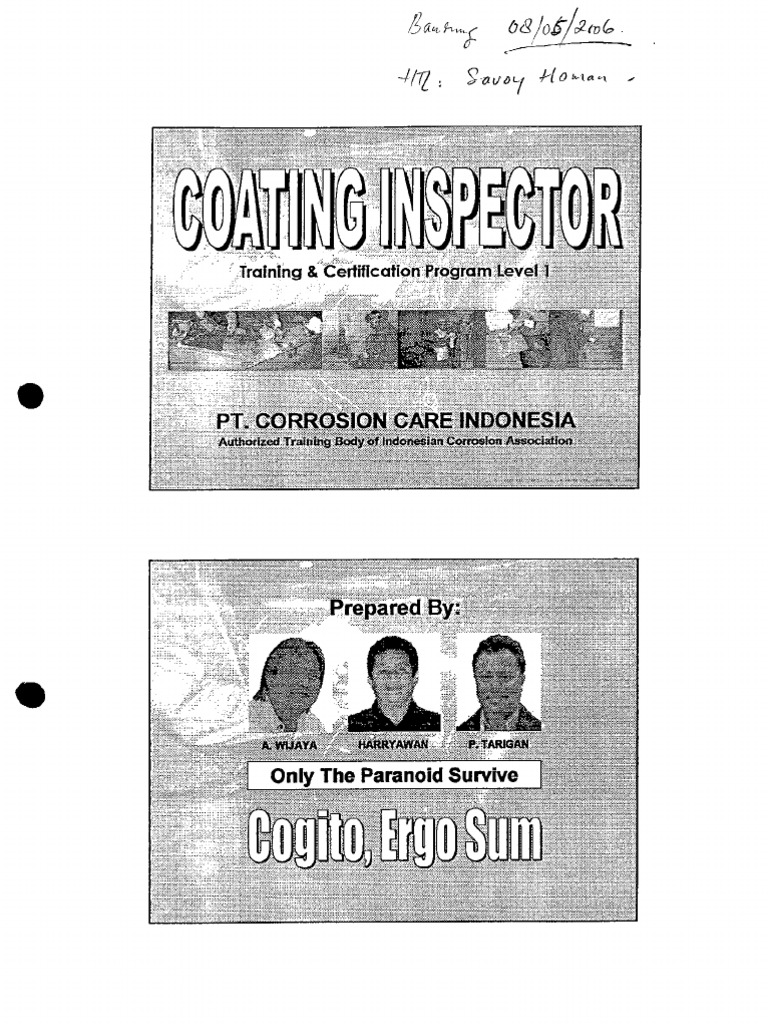 Coating Inspector Training For Level I | PDF