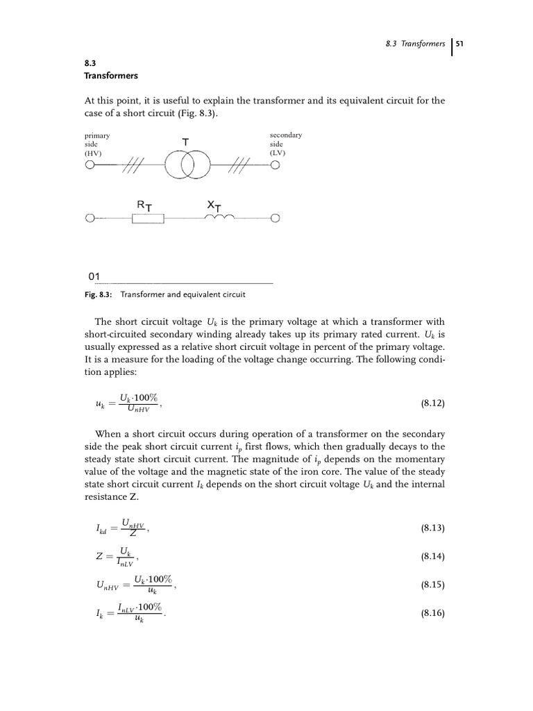 Short Circuit For Transformer | PDF | Transformer | Electrical Impedance
