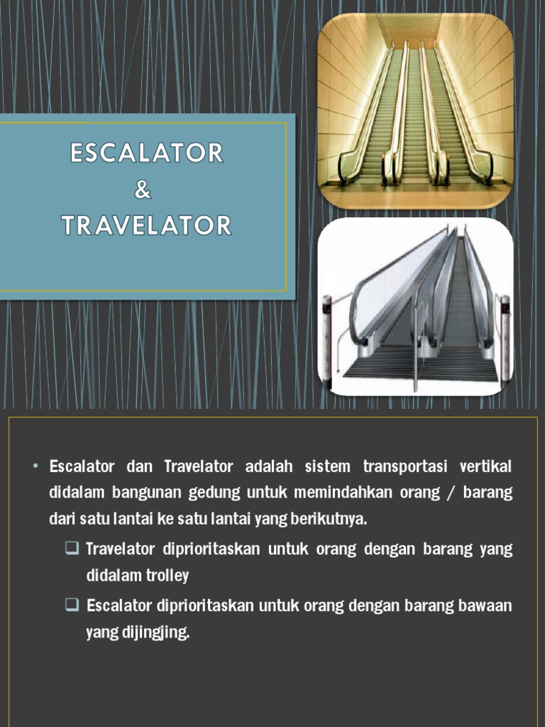Travelator & Eskalator | PDF