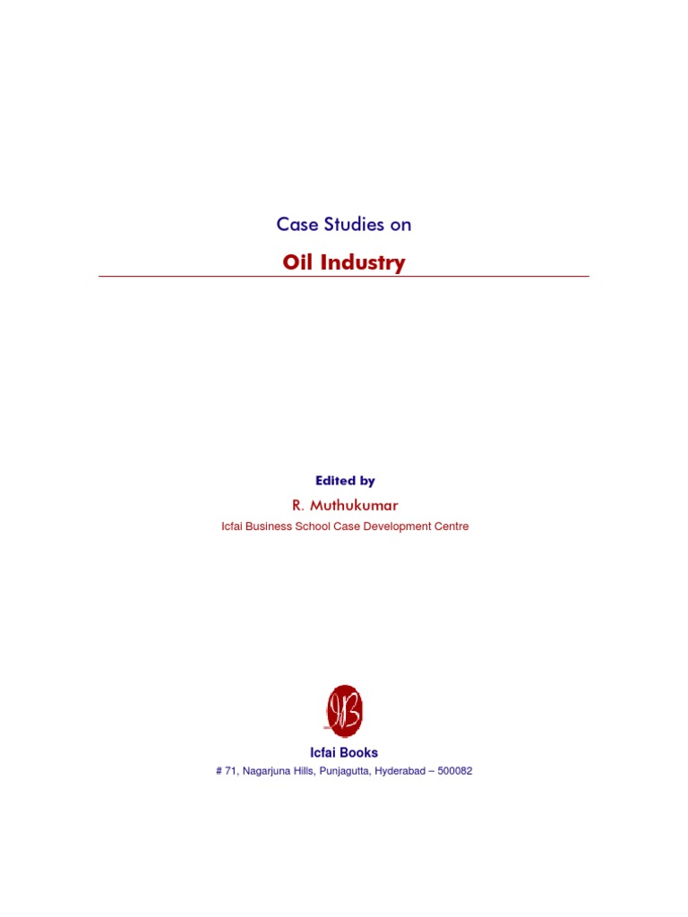 Case Studies On Oil Industry - Vol. I | PDF | Opec | Petroleum