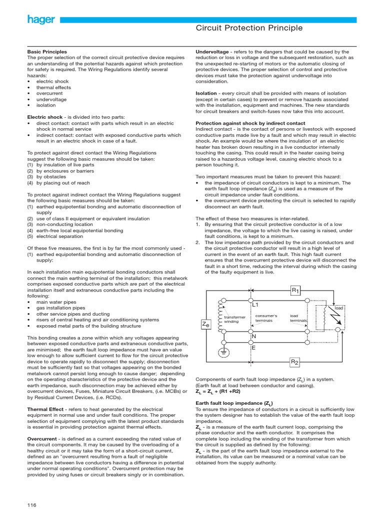 Circuit Protection Principle | PDF | Electric Current | Electrical ...