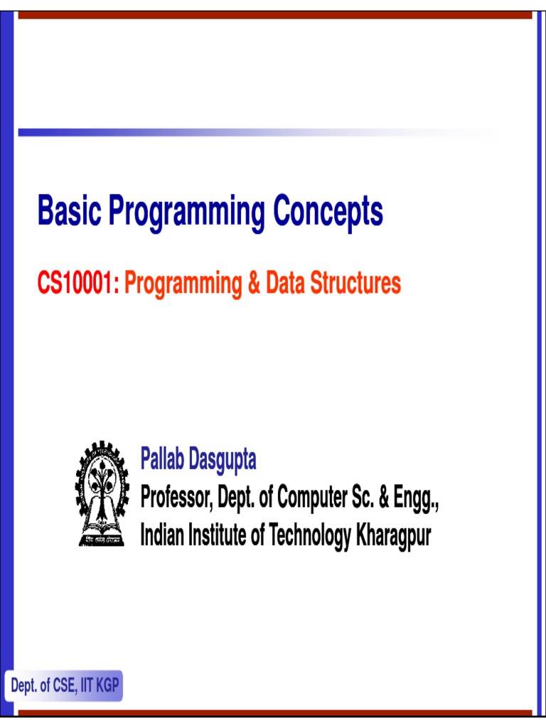Basic Programming Concepts and Data Structures | PDF