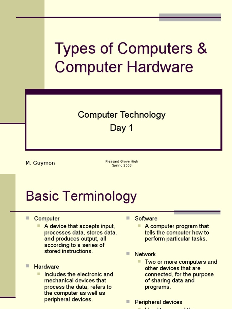 Computer and Its Terminologies | PDF | Computers