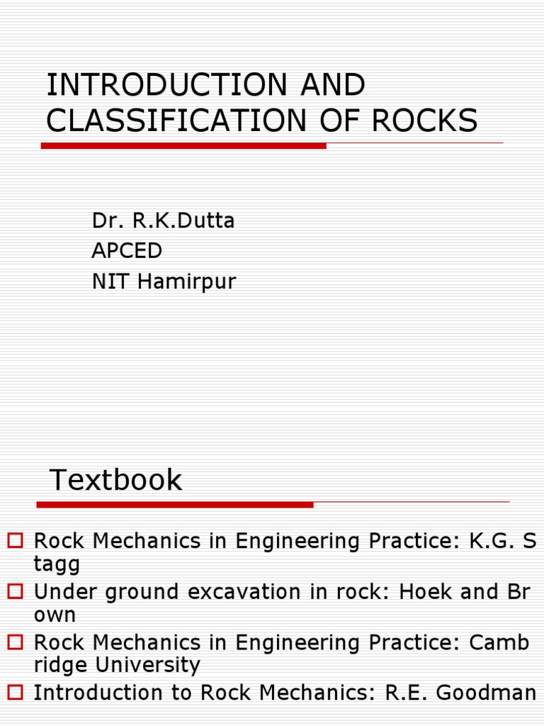 Rock Mechanics | Earth & Life Sciences | Earth Sciences