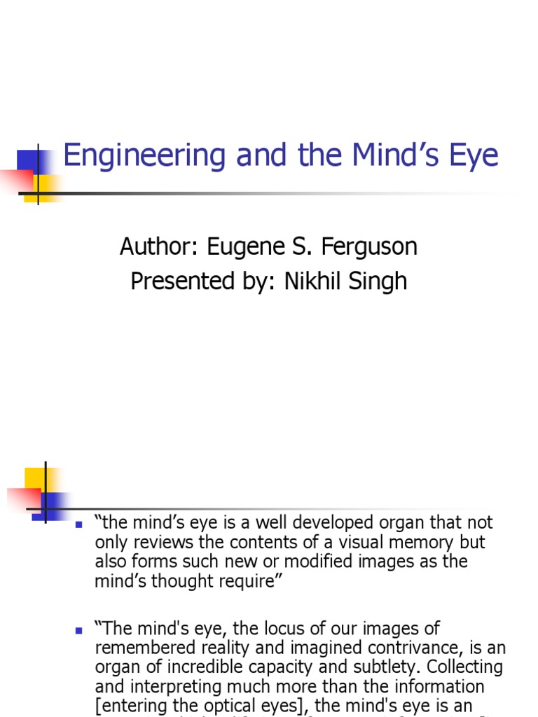 Engineering and The Mind's Eye | PDF | Mind | Invention