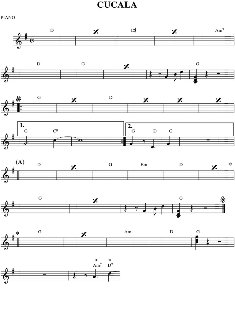 Partitions de "Cucala" - Celia Cruz | PDF