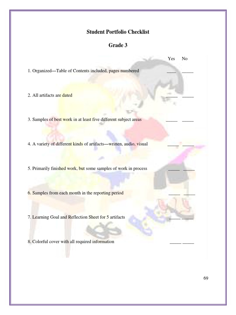 Grade 3 Student Portfolio Guide | PDF