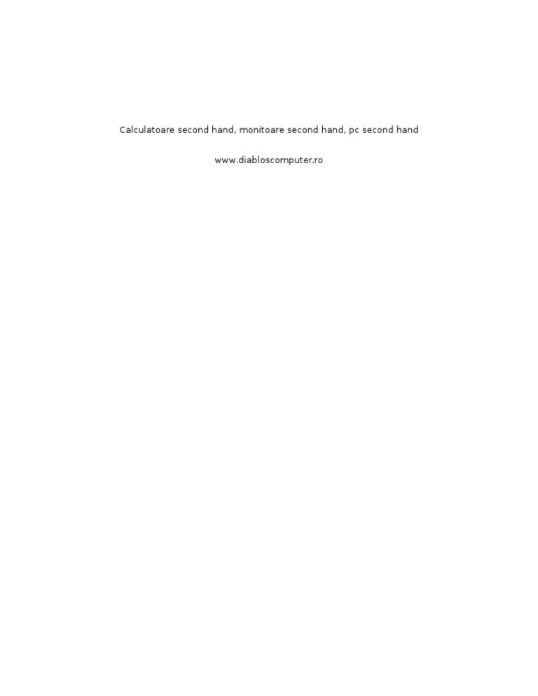 Second Hand Computers and Monitors | PDF