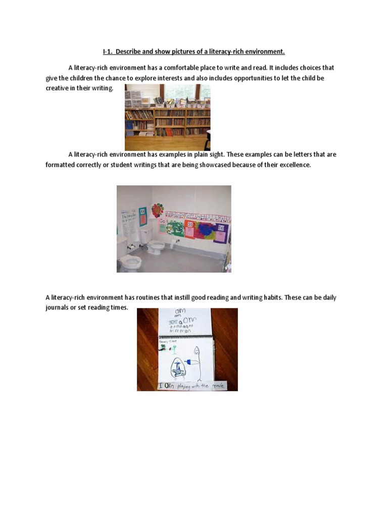Creating a Literacy-Rich Environment | PDF | Language Arts & Discipline