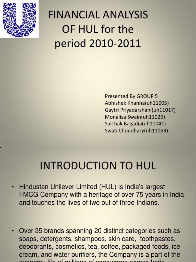 HUL Financial Analysis | PDF | Unilever | Revenue