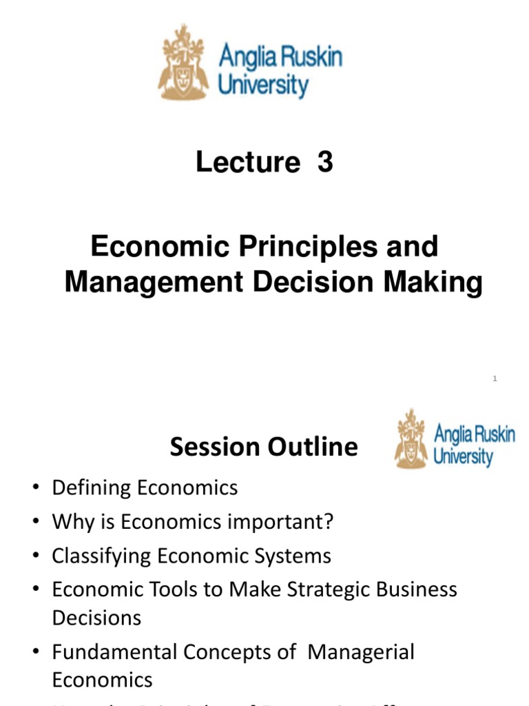 Economic Principles and Management Decision Making | PDF | Economic ...