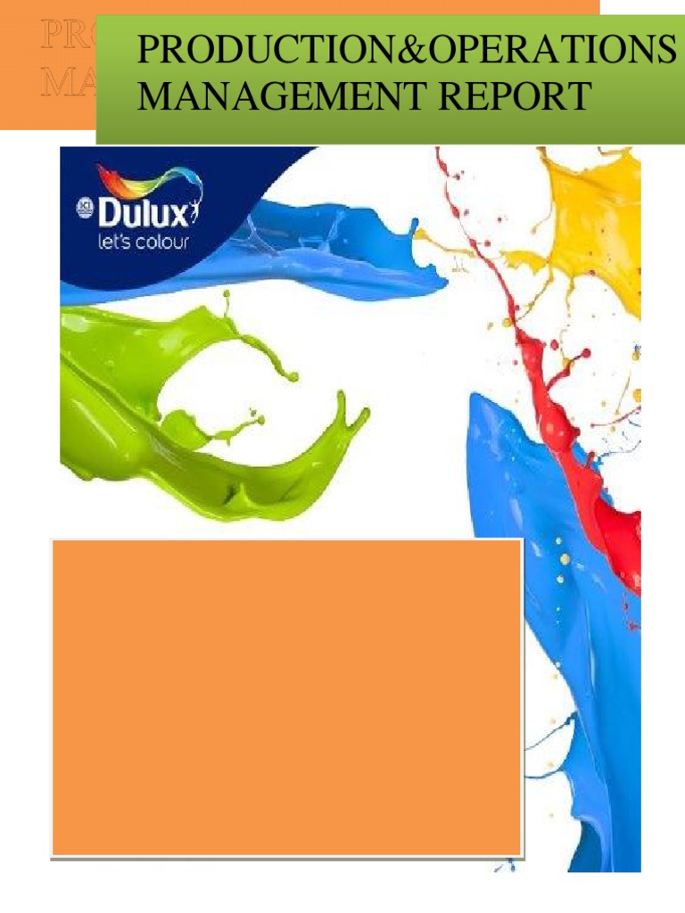 Production and Operation Management Report | PDF | Operations Management | Iso 9000