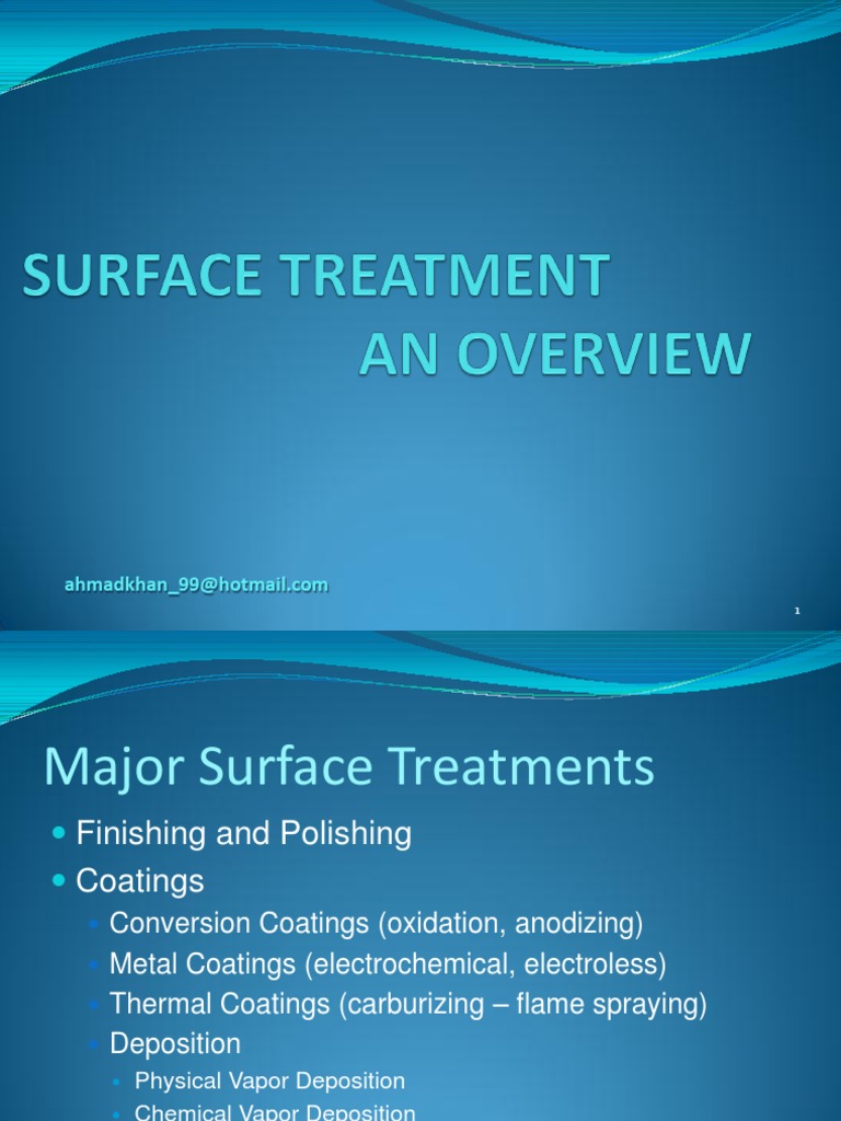 Surface Treatment-An Overview | PDF | Corrosion | Manmade Materials