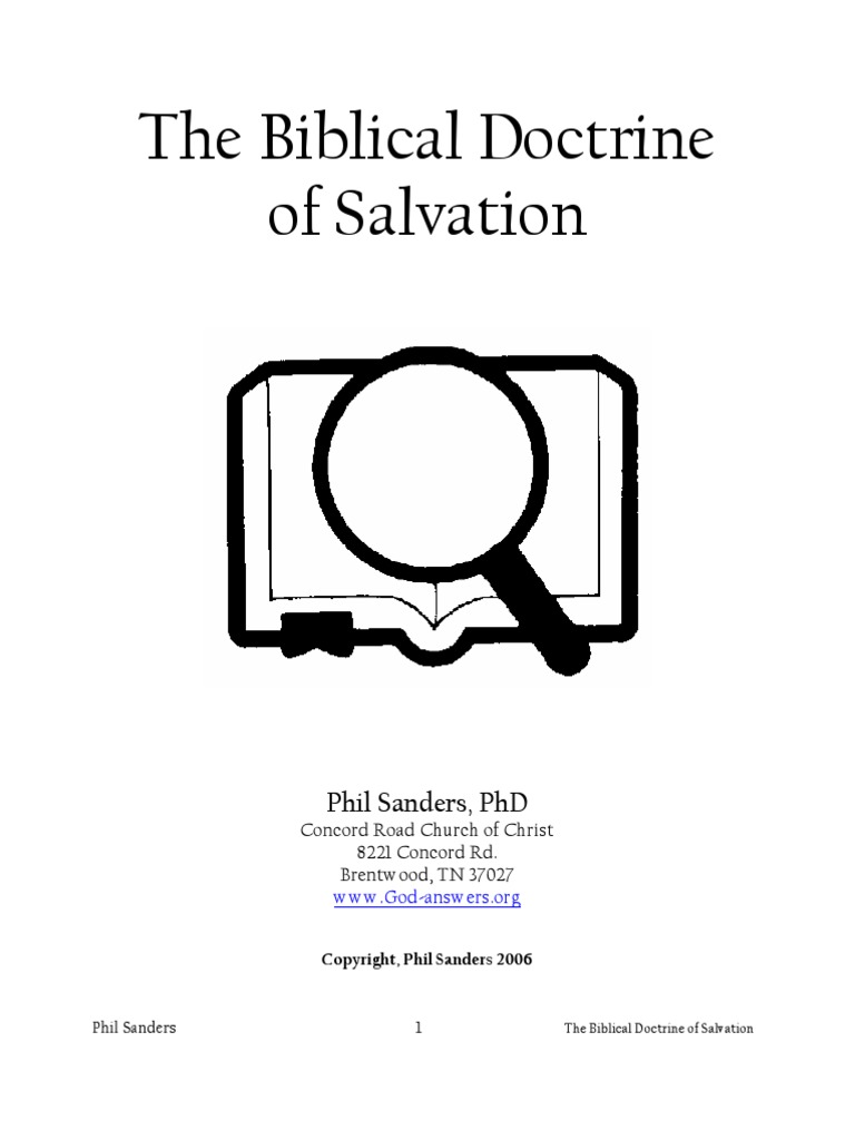The Biblical Doctrine of Salvation | Atonement In Christianity | Calvinism