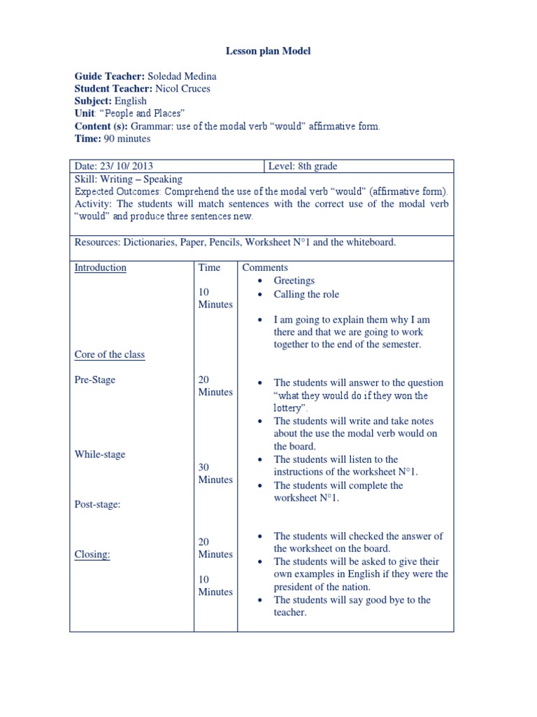 Lesson Plans 8th Grade Final | PDF | Lesson Plan | English Language