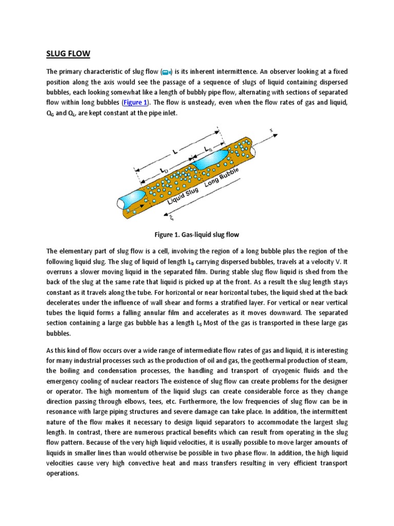 SLUG FLOW MODEL | PDF | Fluid Dynamics | Liquids