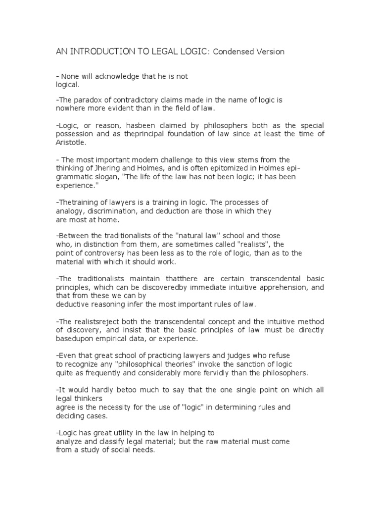 Legal Logic for Law Professionals | PDF | Logic | Reason