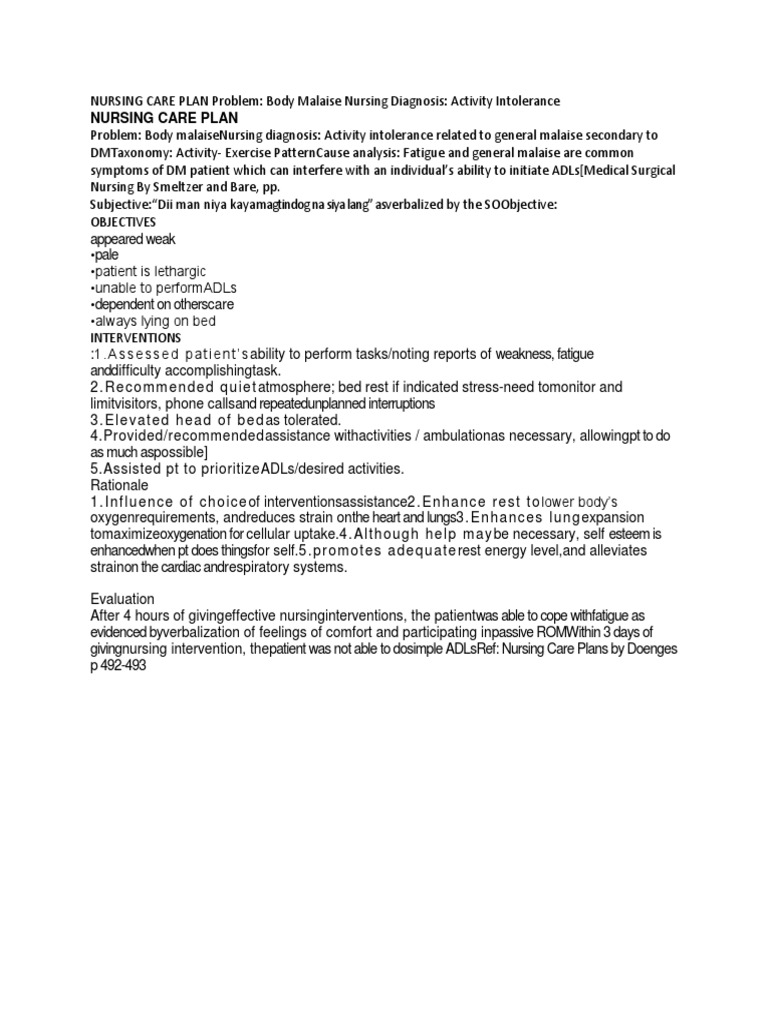 Body Malaise | PDF | Self-Improvement