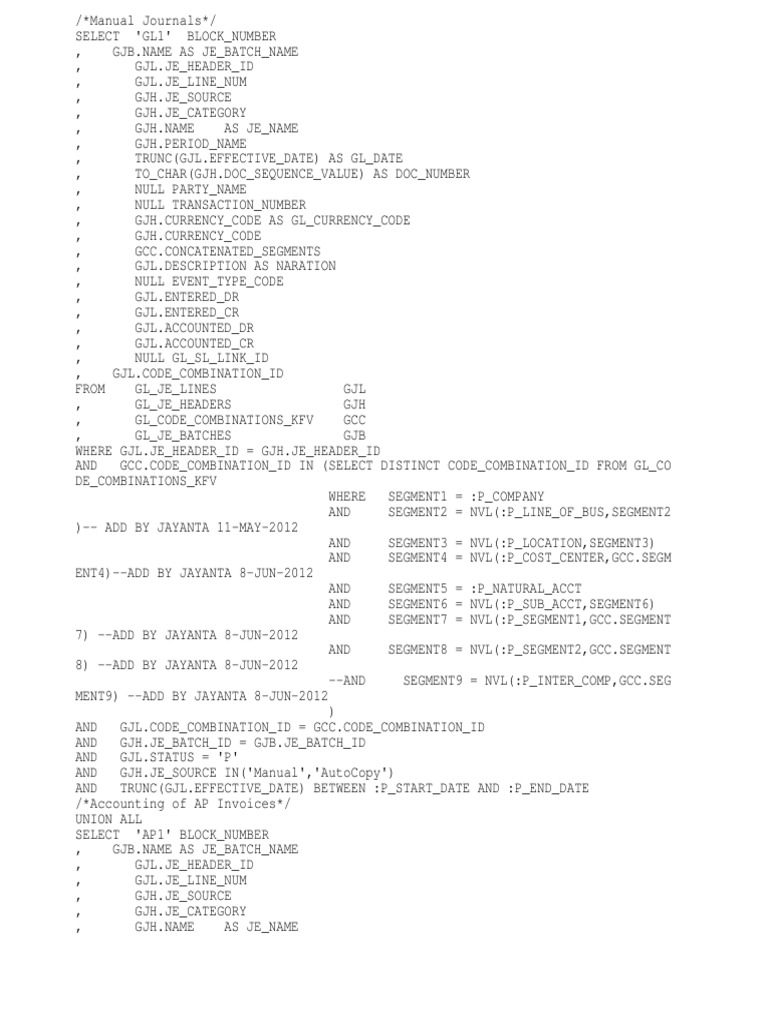 GL SQL | PDF | Value Added Tax | Accounting