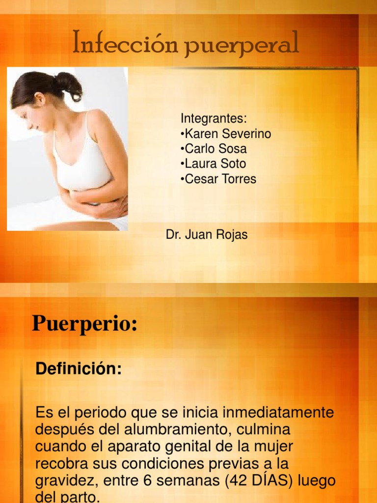Infeccion Puerperal Final | PDF | Periodo posparto | Parto