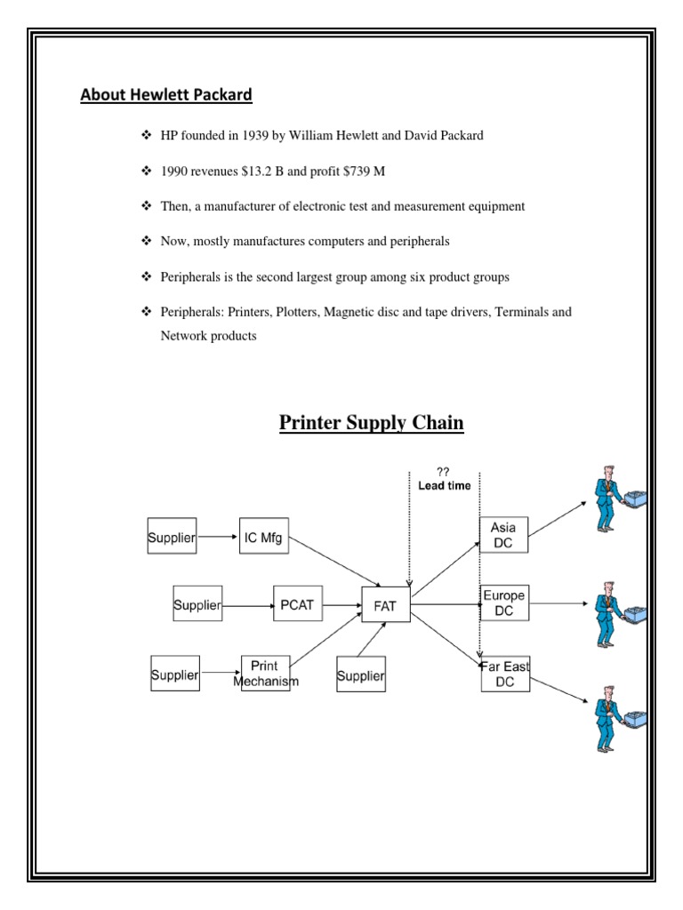 Hewlett Packard Case Study | PDF | Hewlett Packard | Inventory