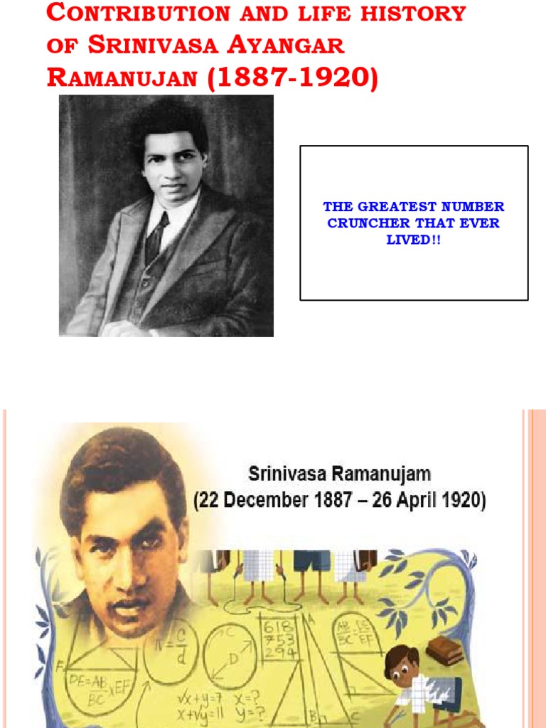 Contribution and Life History of SA Ramanujan School Project | PDF ...