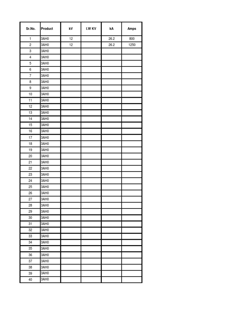 Spare Part List Complete | PDF