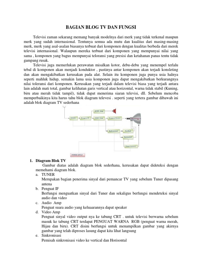 Bagian Blog TV Dan Fungsi | PDF