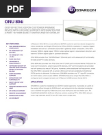 Calix MDU ONT Datasheet | PDF | Computer Engineering | Data Transmission