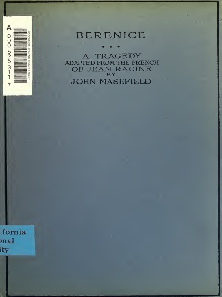 Jean Racine - Berenice | PDF | Titus | Nero