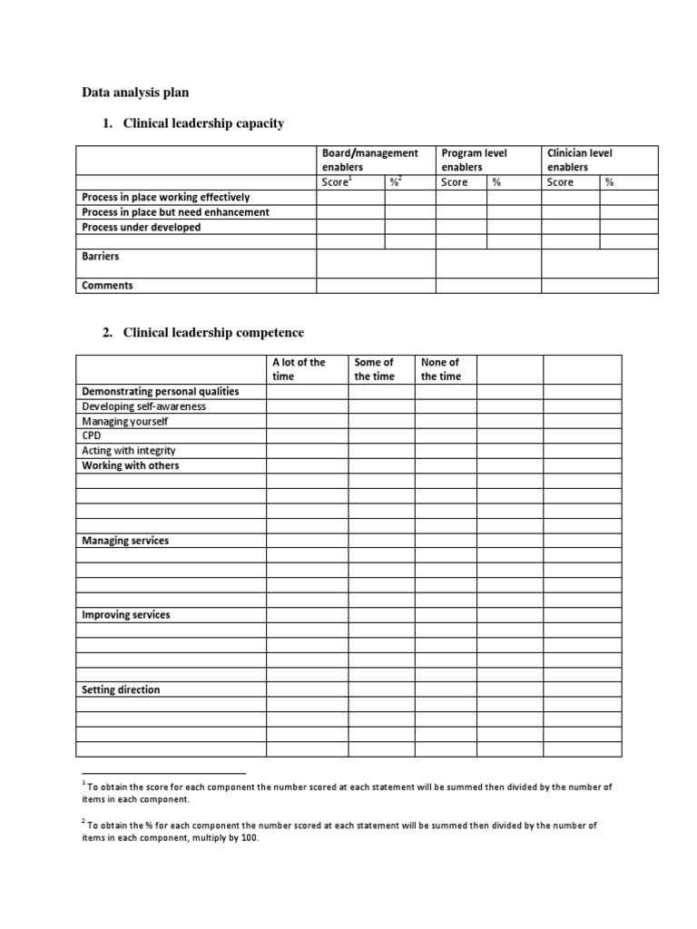 Dummy Tables Data Analysis Plan Pdf Behavioural Sciences Quality