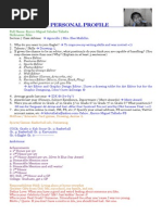 Personal Profile | PDF