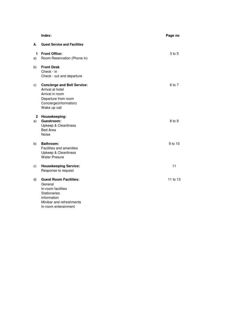 Criteria Rating Star PDF Restaurants Menu