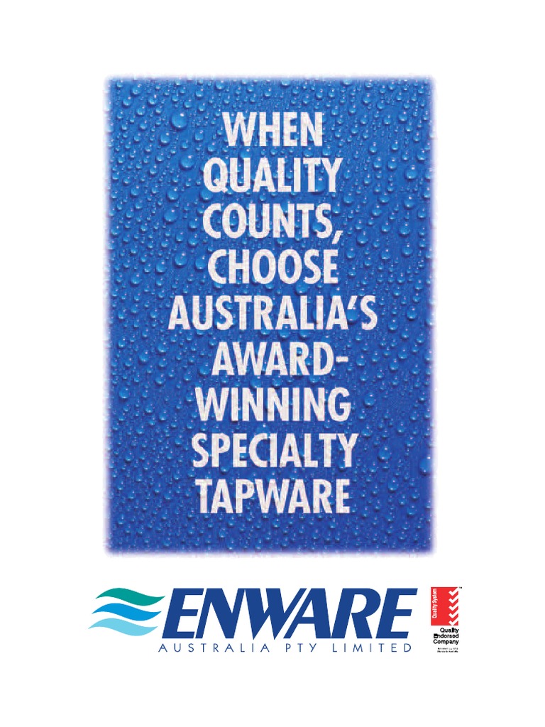 ENW001 - Enware Corporate 6pp | PDF | Bathroom | Tap (Valve)