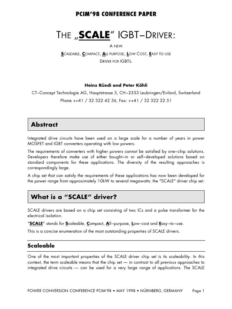 Pcim1998 Scale Driver | PDF