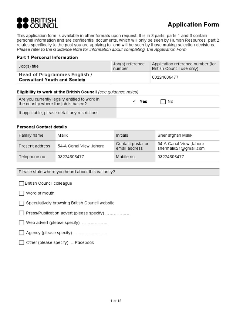 BC External Application Form-5 | PDF | Equal Opportunity | Disability