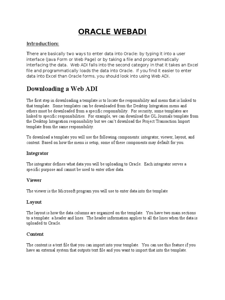 Web Adi Sample | PDF | Page Layout | Oracle Database