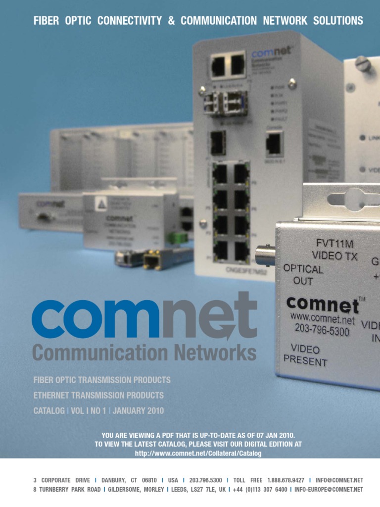 ComNet Products Catalog | PDF | Optical Fiber | Video