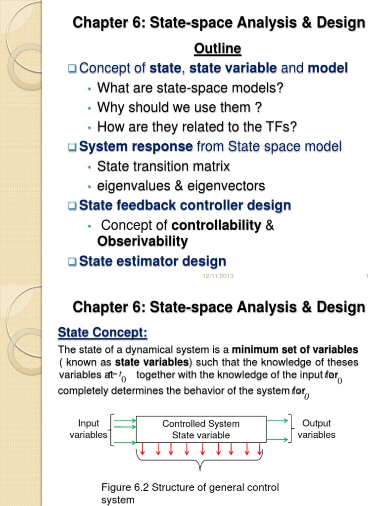 State-Space Analysis in Control Systems | PDF | Control Theory ...