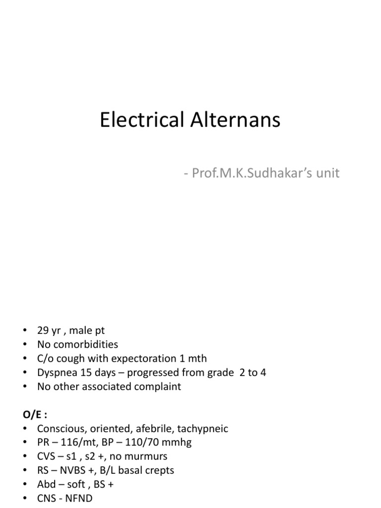 Electrical Alternans: - Prof.M.K.Sudhakar's Unit | PDF ...
