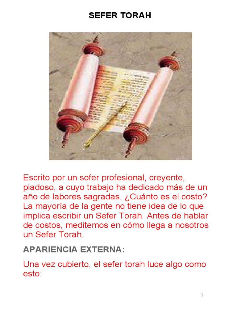 Como Hacer Un SEFER TORAH | PDF