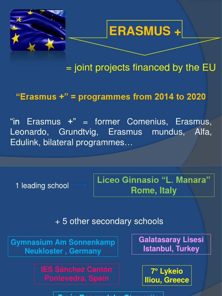 Erasmus +: Joint Projects Financed by The EU | PDF | Languages | Science